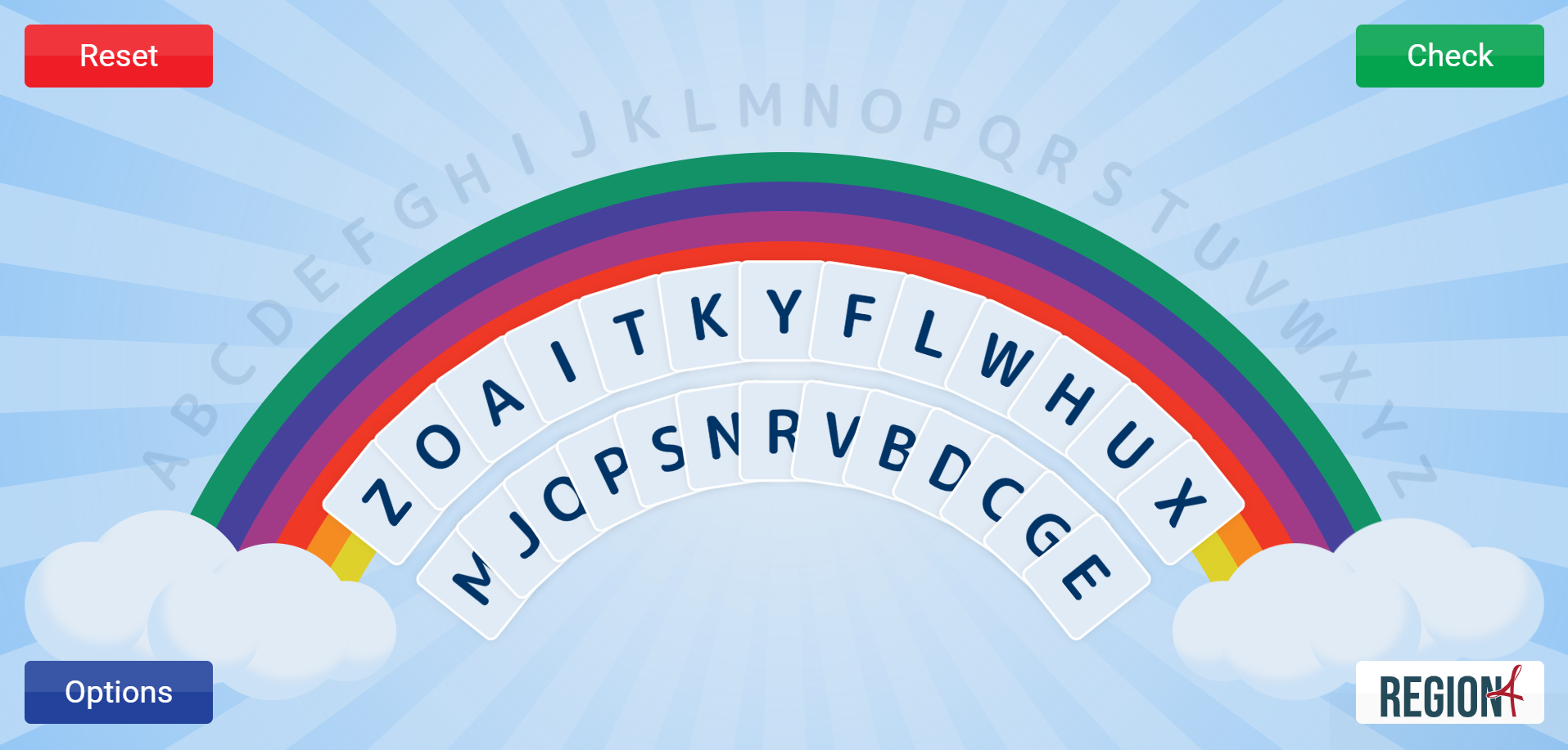 Interactive Alphabet Arcs - Region 4